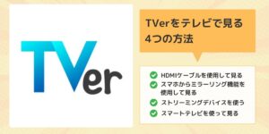 TVer（ティーバー）をテレビで見るには？全方法と注意点を徹底解説！ – 超！アニメディア 動画配信サービス比較